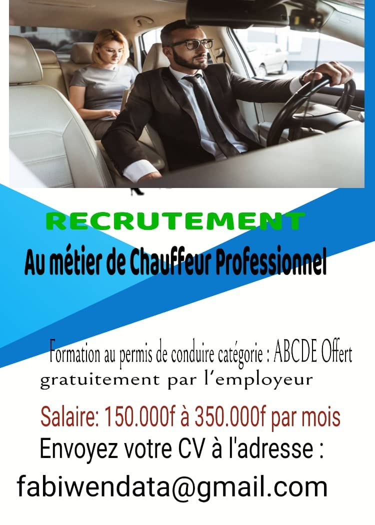 CHAUFFEURS PROFESSIONNELS - Ma Carriere